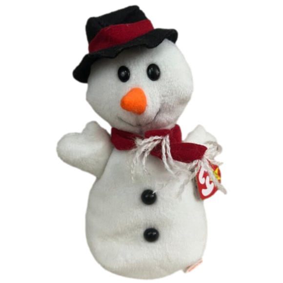 Ty | Toys | Ty Beanie Baby Snowball The Snowman | Poshmark